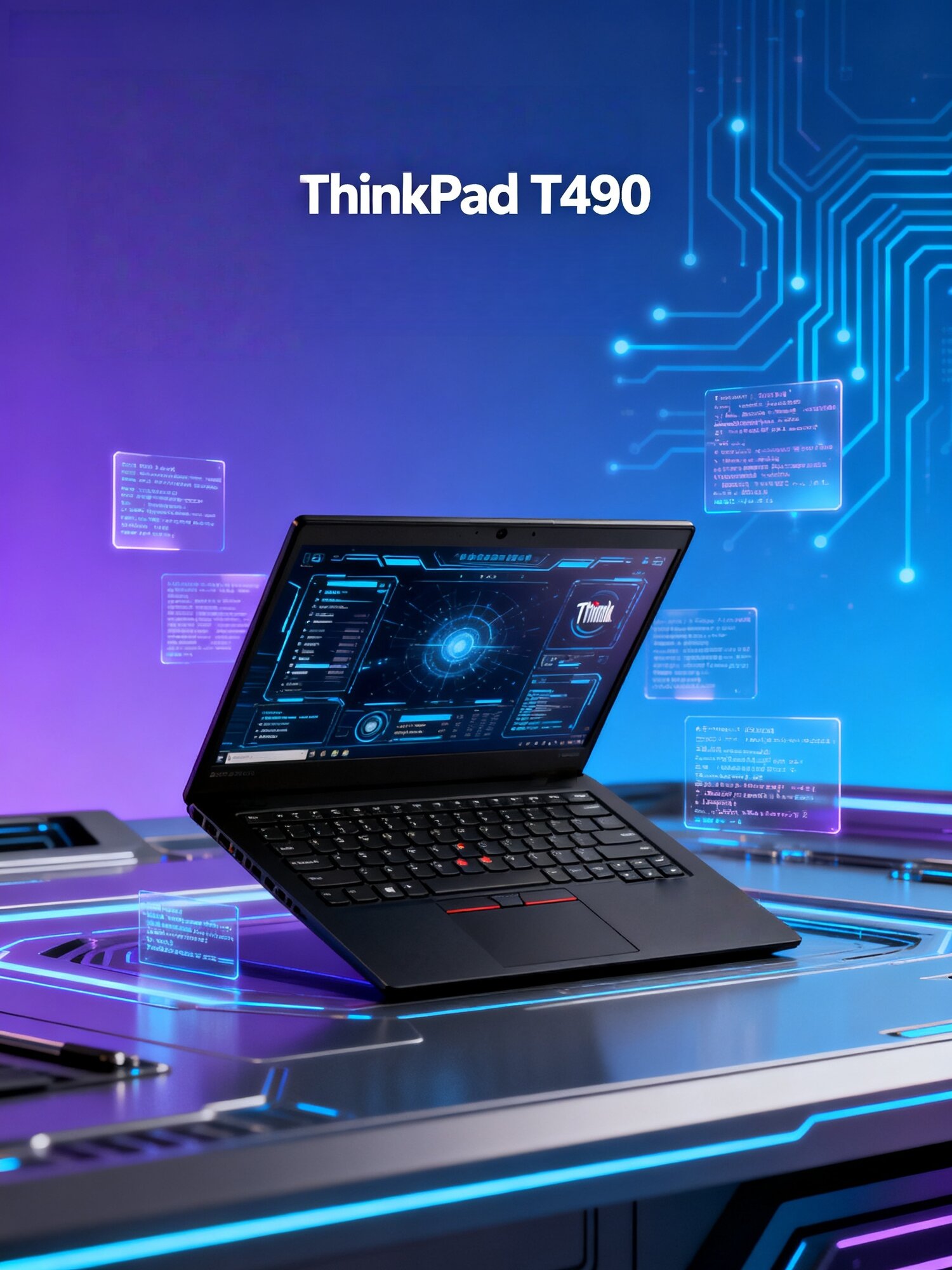 Ноутбук Lenovo ThinkPad T490, 14.1", Intel Core i5, 8GB, SSD 256GB