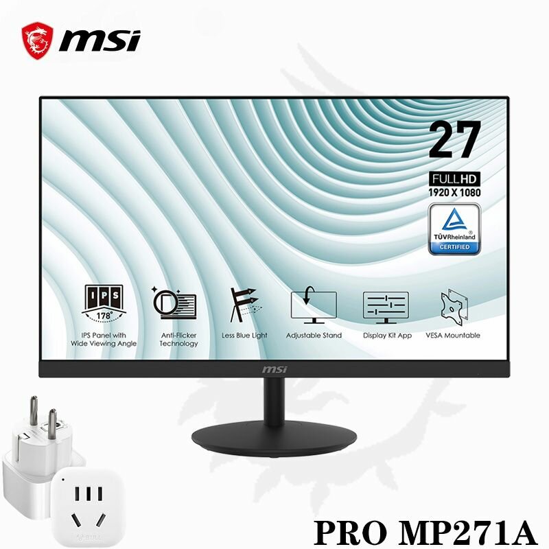 MSI 27" Монитор PRO MP271A, черный