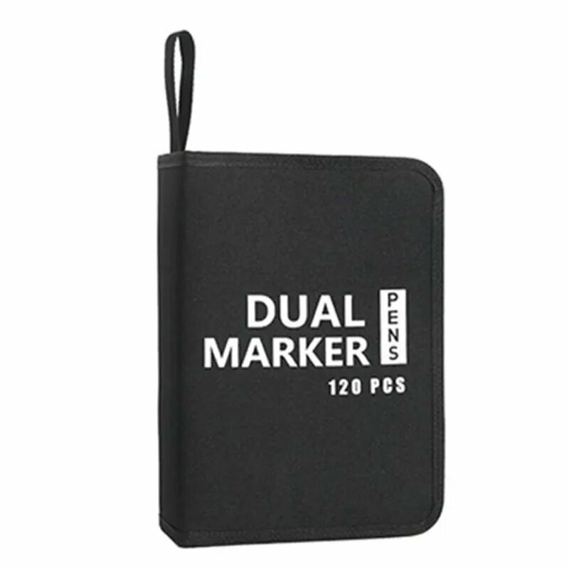 (1шт) Сумка для хранения цветных карандашей с маркером-120 отверстий