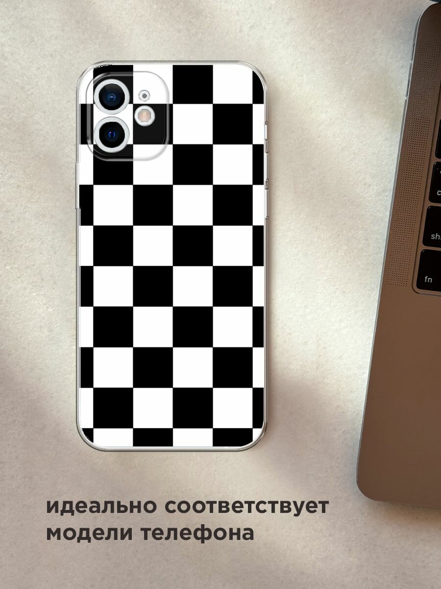 Чехол на Apple iPhone 12 mini / Айфон 12 Мини с принтом "Шахматная доска" — фото 1