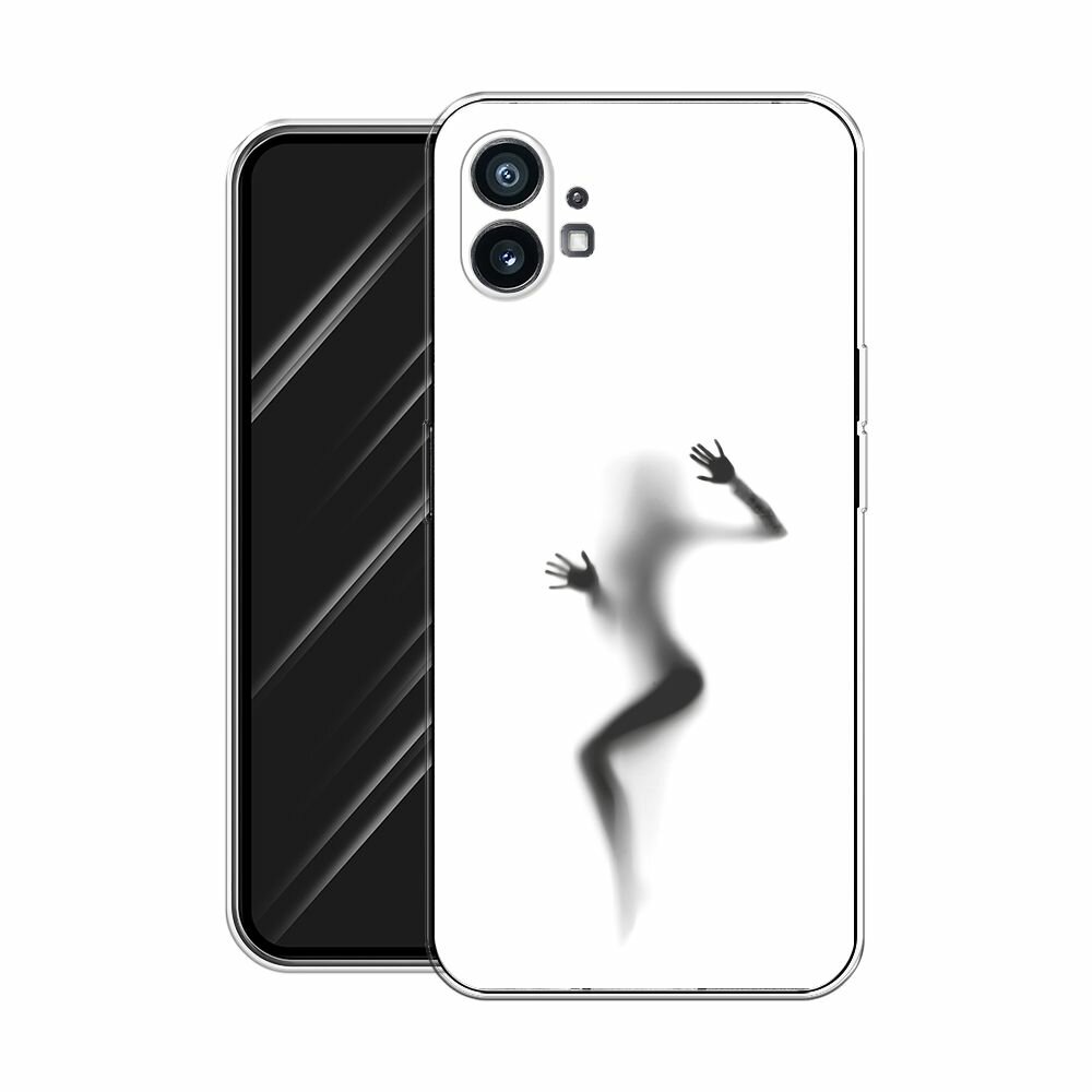 Чехол на Nothing Phone 1 / Нафинг Фон 1 с принтом "Девушка в душе" — фото 1