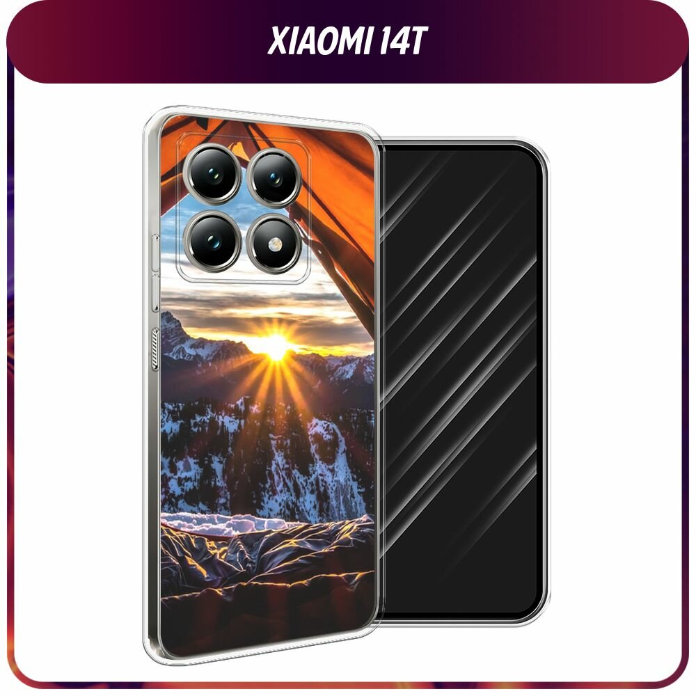 Силиконовый чехол на Xiaomi 14T / Сяоми 14T с принтом "Горы 7"