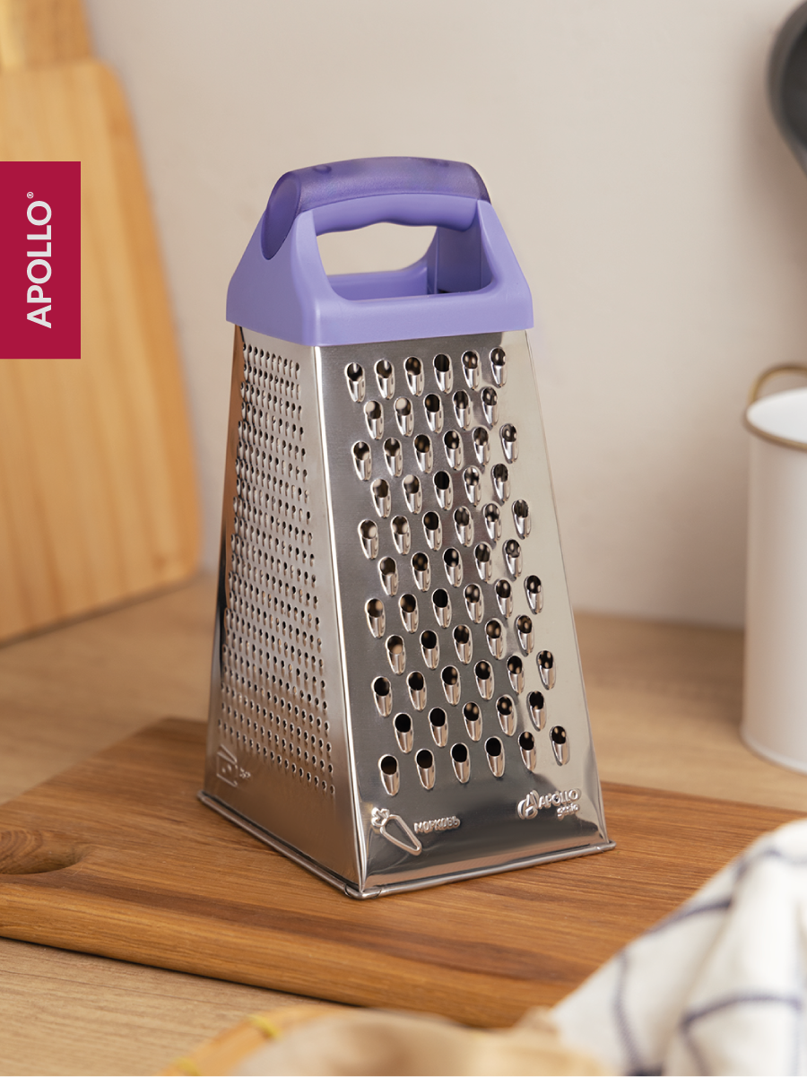 Терка Apollo для овощей, четырехгранная, нержавеющая сталь, 23 см