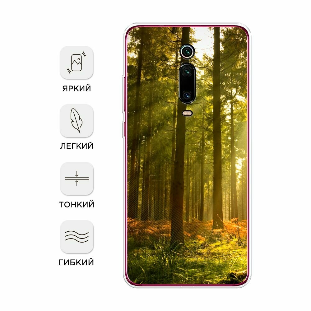 Чехол на Xiaomi Redmi K20/K20 Pro/Mi 9T/9T Pro / Сяоми Редми К20/K20 Pro/Mi 9T/9T Pro с принтом "Лес 7" — фото 1