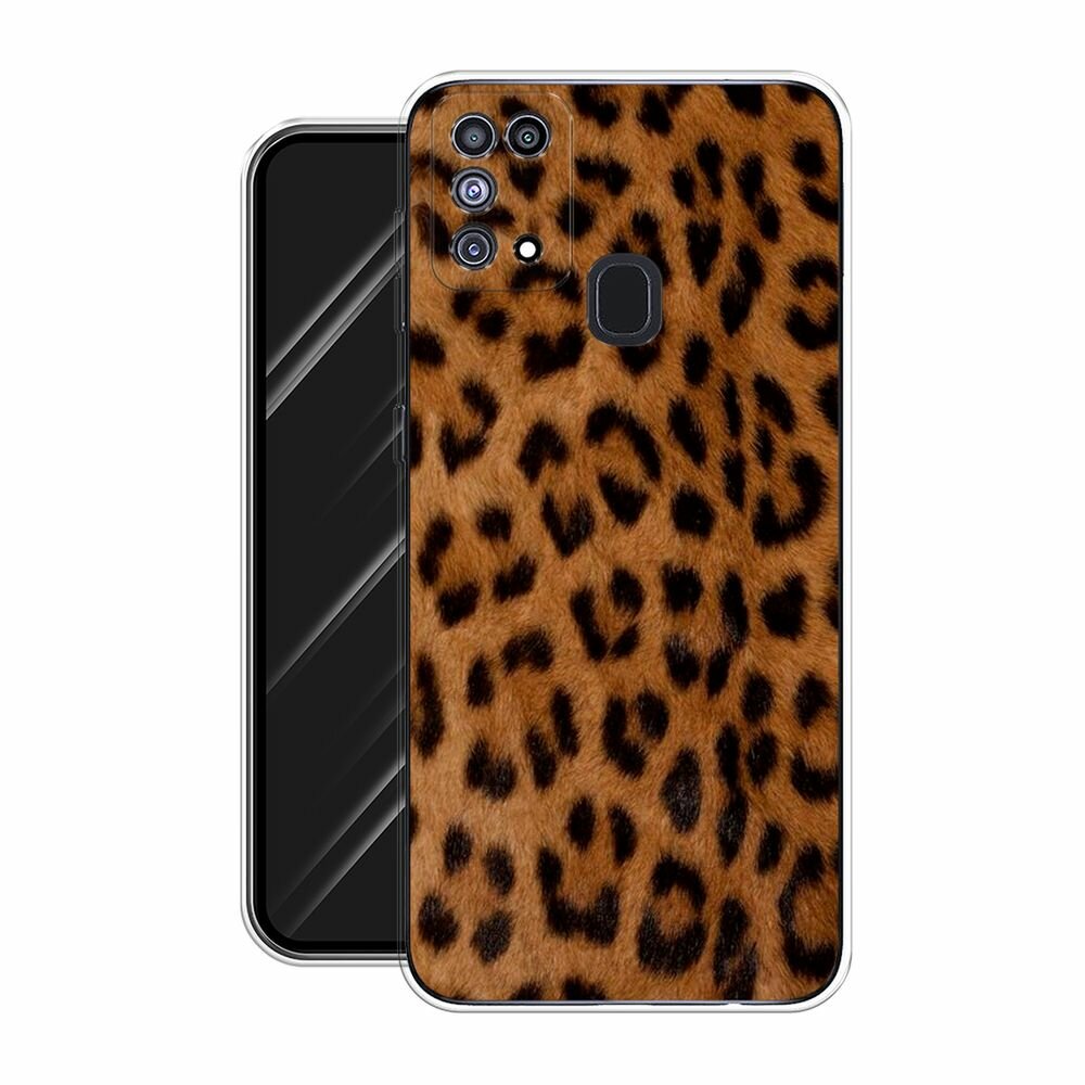 Чехол на Samsung Galaxy M31 / Самсунг Галакси М31 с принтом "Мех леопарда" — фото 1