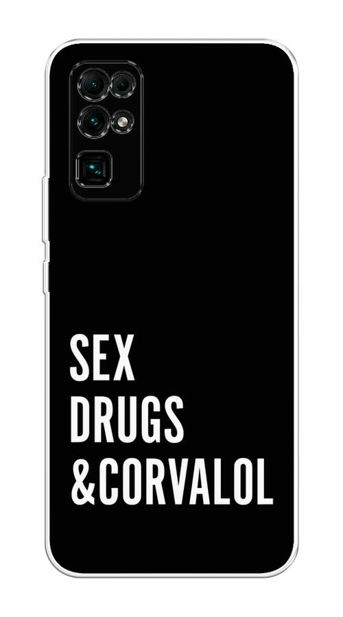 Силиконовый чехол на Honor 30 / Хонор 30 с принтом "Corvalol"