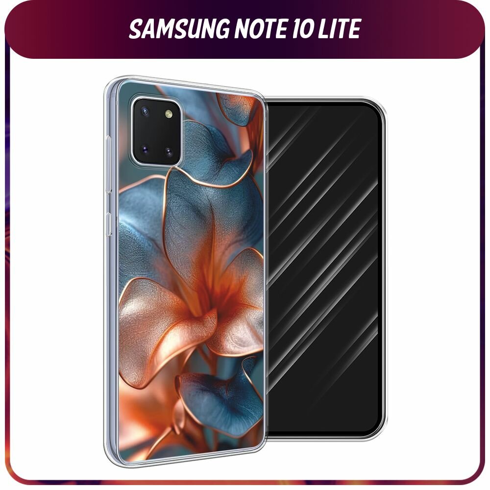 Чехол на Samsung Galaxy Note 10 Lite / Самсунг Гэлакси Нот 10 Лайт с принтом "Жемчужные цветы"