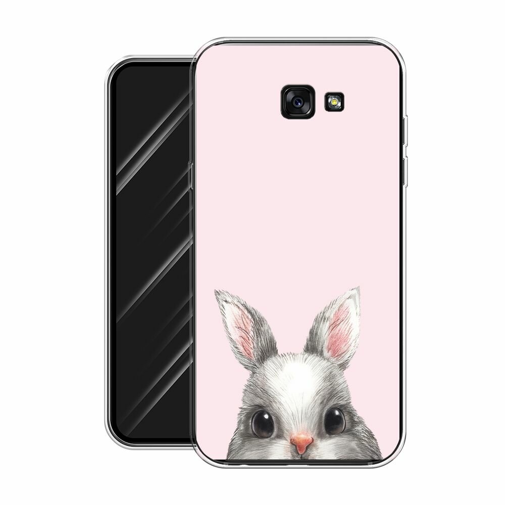 Чехол на Samsung Galaxy A7 2017 / Самсунг Галакси А7 2017 с принтом "Карандашный кролик 1 - 8 марта" — фото 1
