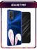 Чехол на Realme 7 Pro / Реалми 7 Про с принтом "Кроличьи уши 2", прозрачный