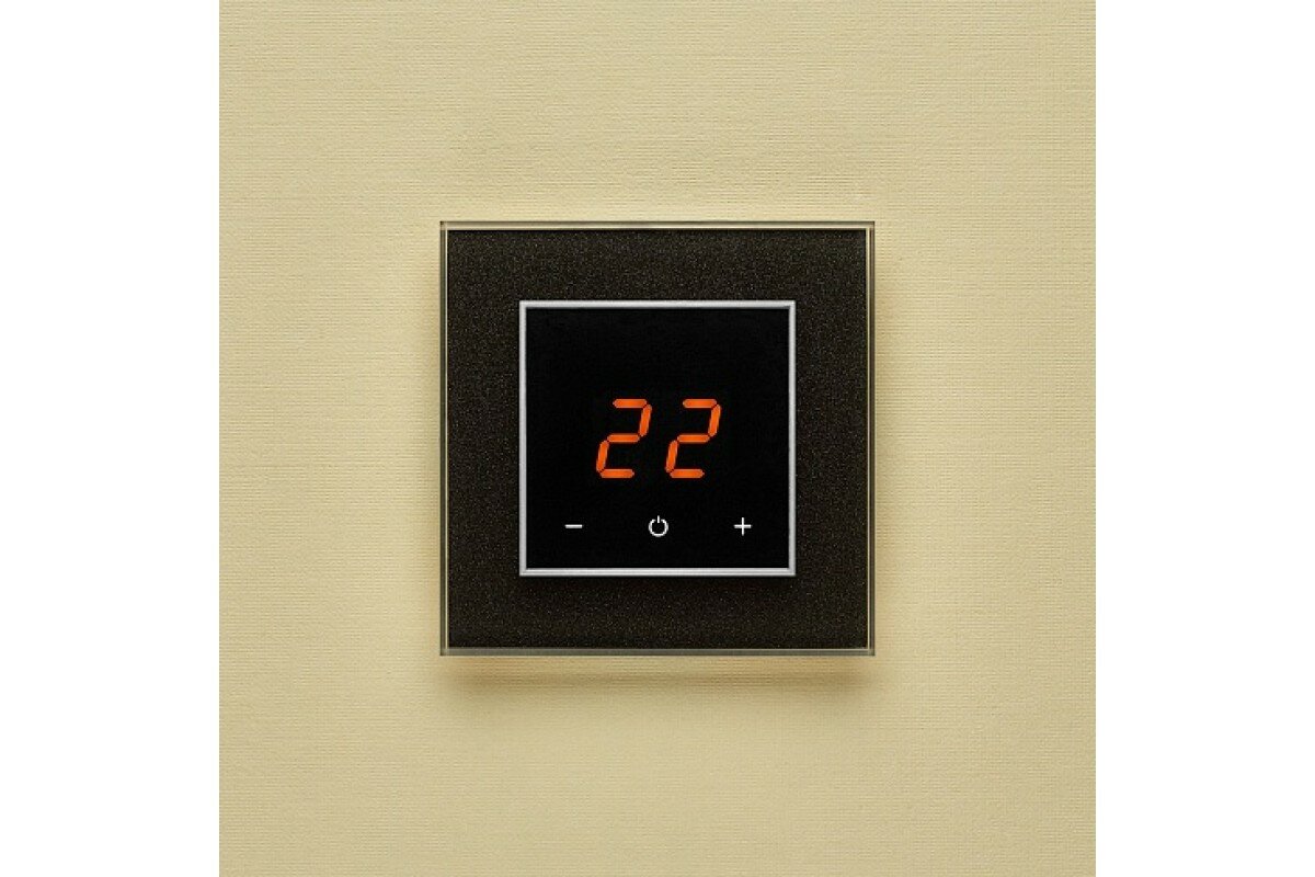 Терморегулятор Aura ORTO 0337 Black Starlight (сияющий черный) сенсорное управление