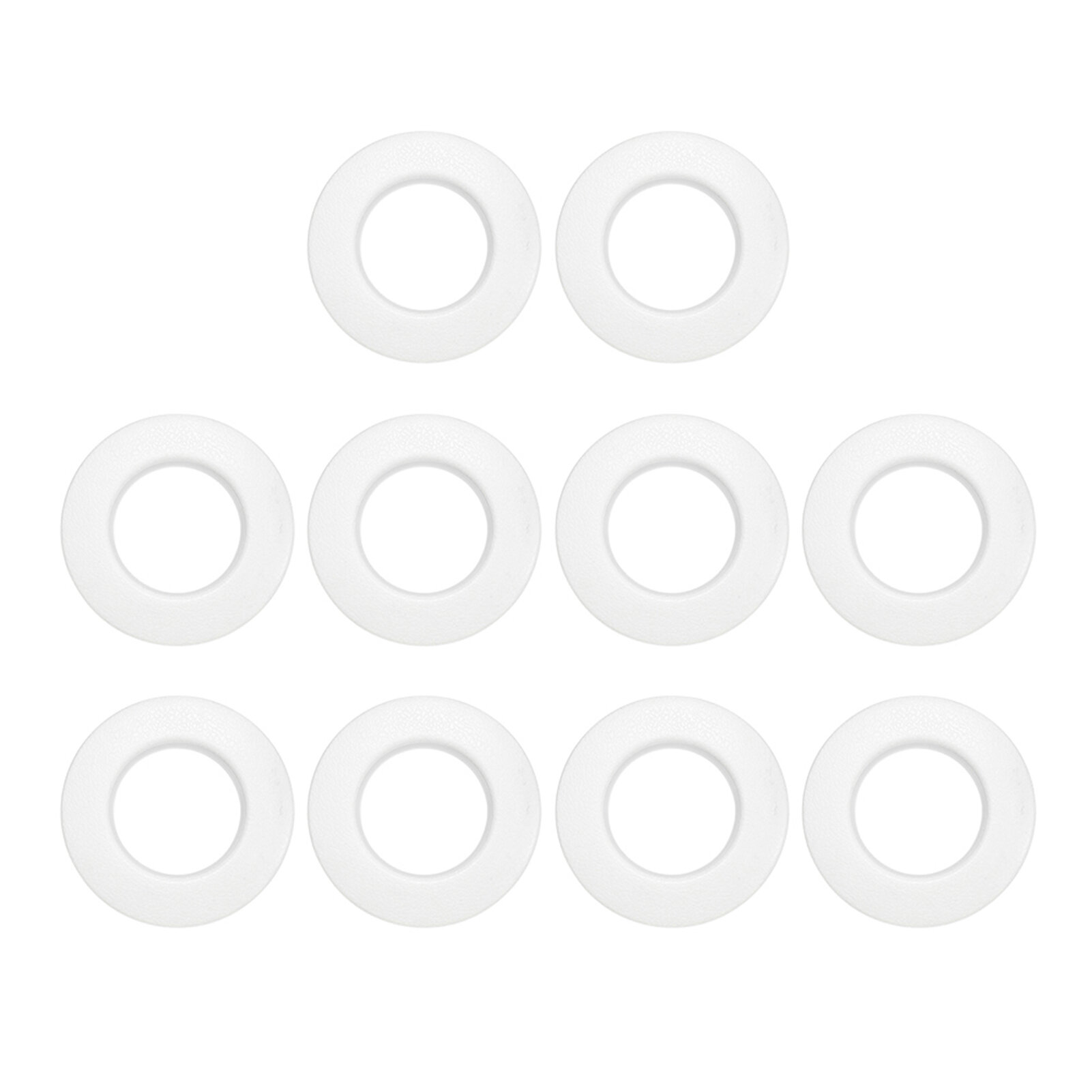 10pcs Кольца для штор с окаменением Grommet Top Rings Eyelet, аксессуары для оконных штор, пластик, белый, фиолетовый, серый, золотой, внутренний диаметр 4.5см, внешний диаметр 7.5см