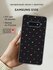Чехол на Samsung Galaxy S10E / Самсунг Галакси S10E с принтом "Черный фон и серд...