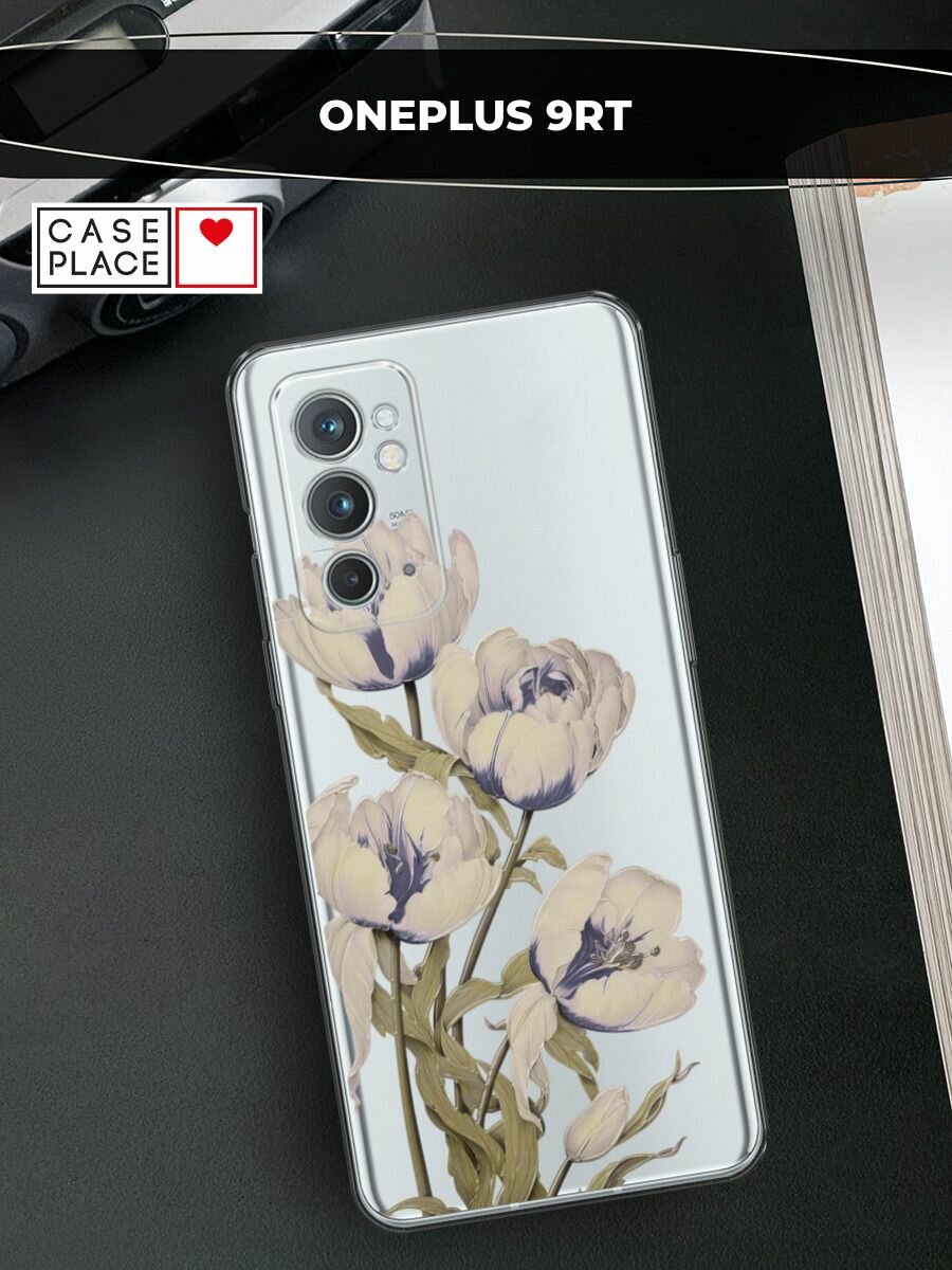 Чехол на OnePlus 9RT / ВанПлас 9RT с принтом "Серые бутоны"