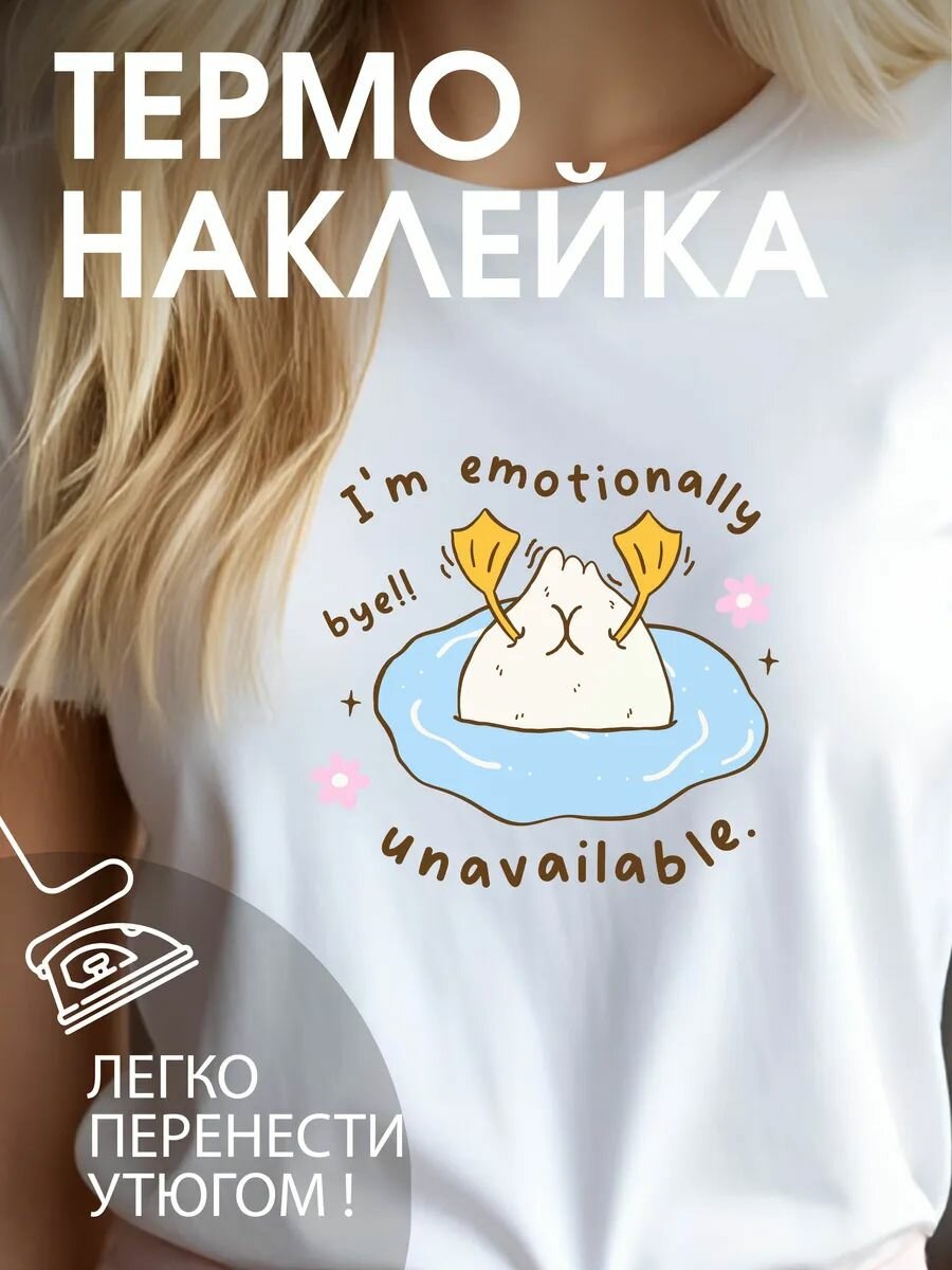 Термонаклейка на одежду женская с гусями