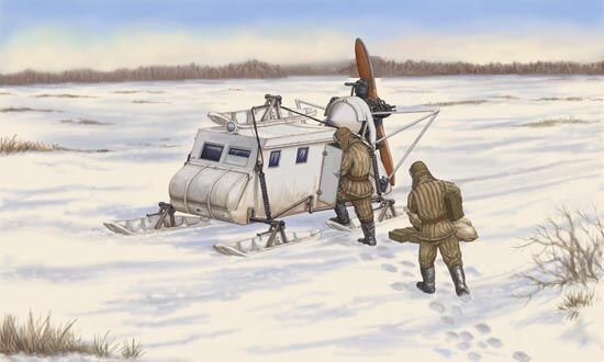 Trumpeter 1/35 02337 Советский бронированный Аэросан NKL-16 сборная модель