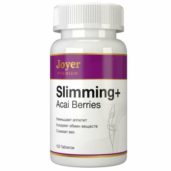 Биологически активная добавка БиоФарм жиросжигающий комплекс slimming + acai berries joyer premium, 120 таблеток