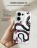 Чехол на Oppo Reno 13 / Оппо Рено 13 с принтом "Snake and butterflies 2"
