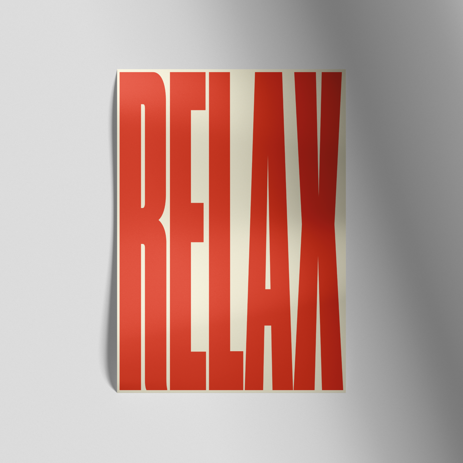 Постер плакат на стену "RELAX" 30х42 см без рамки, формат А3