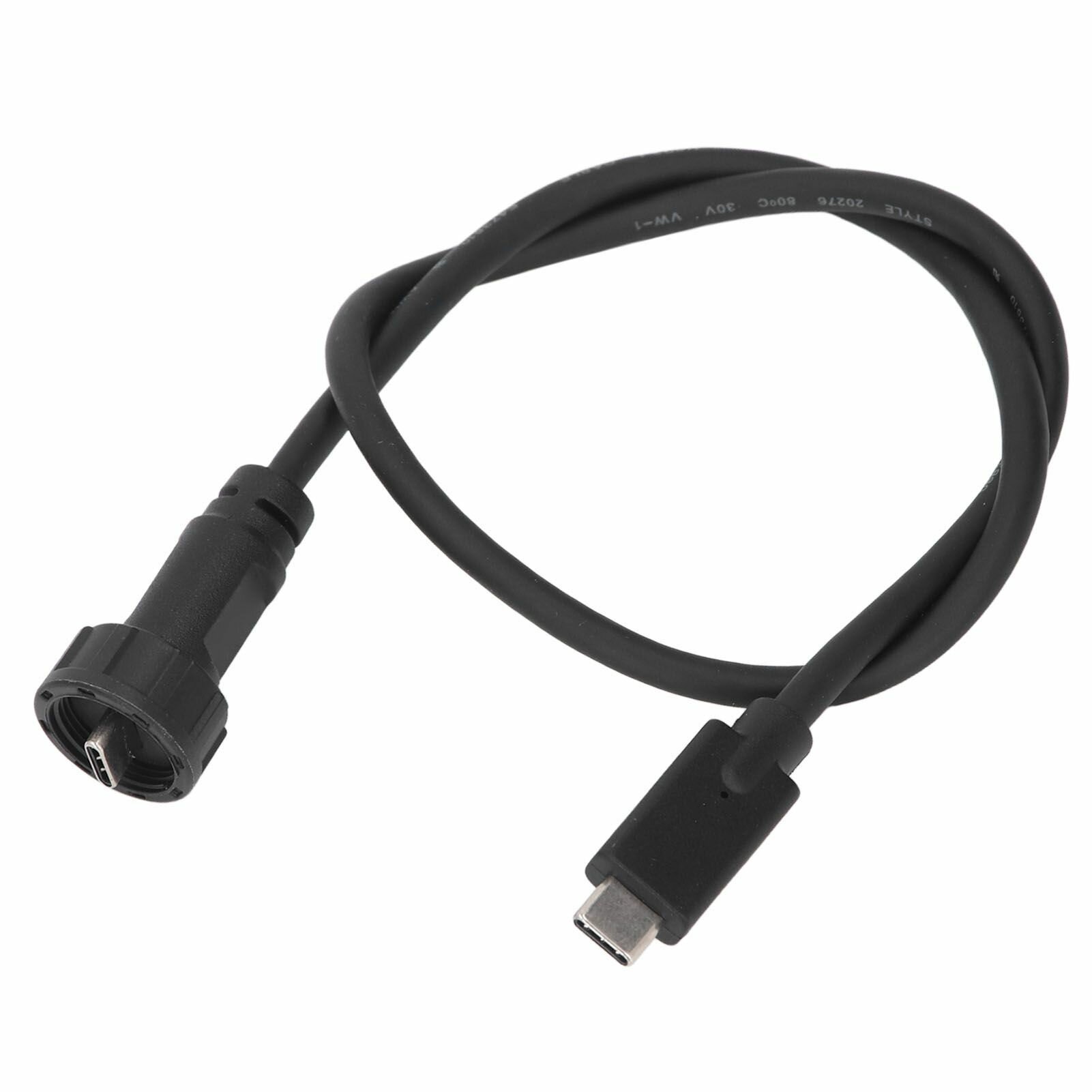 Кабель типа C папа-папа 0,5 м IP67 IP68 водонепроницаемый прямой штекер USB C удлинительный кабель 30 В 1,5 А