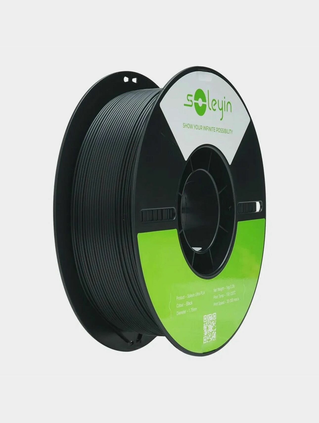 Филамент CREALITY soleyin Ultra PLA Matte Black 1 кг на катушке