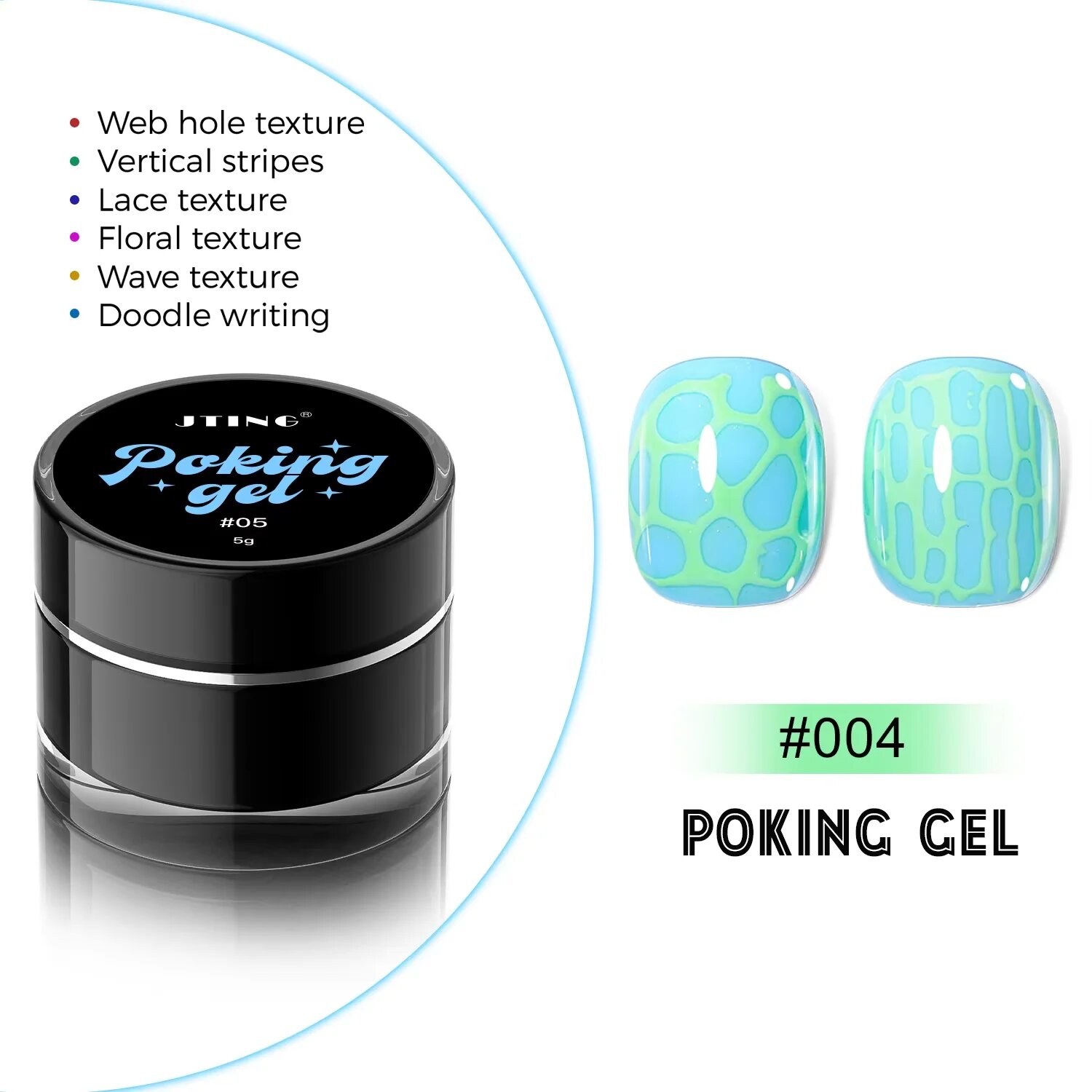JTING 9 цветов лак для ногтей Poking гель-лак кружевной гель-лак для ногтей 5 г Poke гель для ногтей УФ полупостоянный лак для ногтей лак