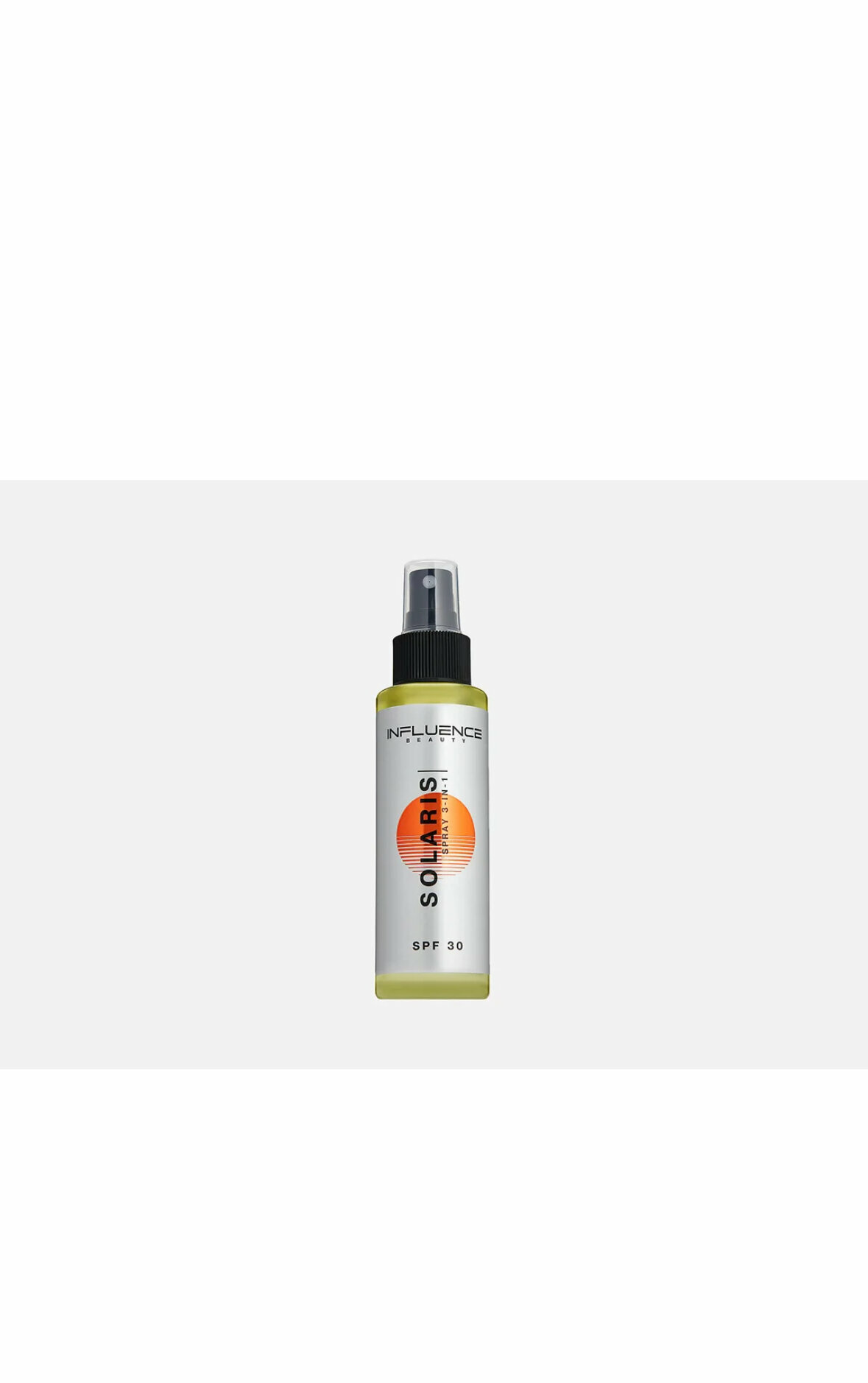 Спрей солнцезащитный Influence Beauty Solaris SPF 30, для лица, 110 мл
