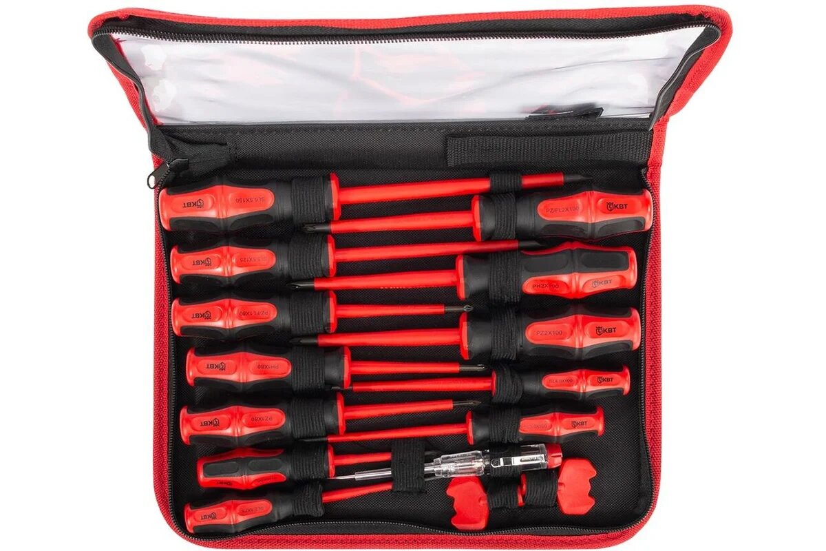 КВТ НИО-15 Набор диэлектрических отверток серии профи 103015 для электромонтажных работ