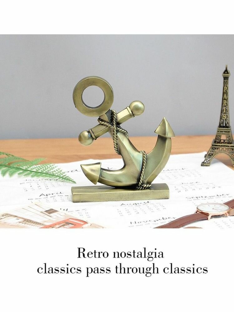 Металлическая фигурка якоря,16.2CM
