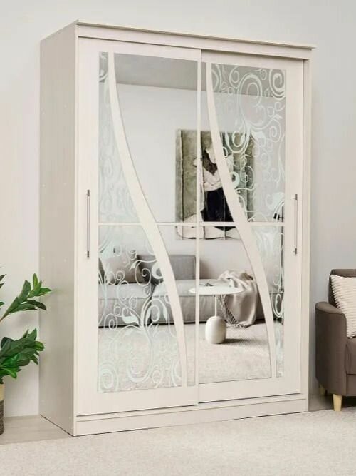 Шкаф-купе Элегант №2 1500х2200х650 (Сандал светлый)