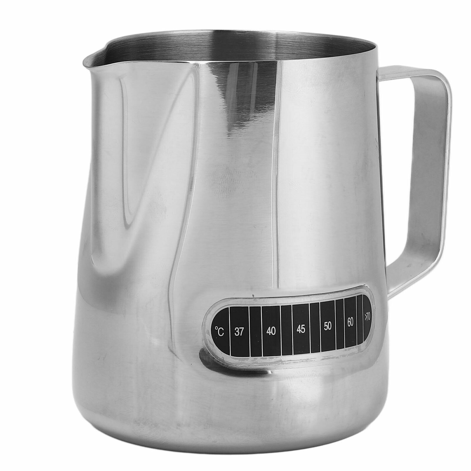 Молоковое петля чашка 600 мл короткий рот из носика молоко вытирающий кувшин с температурой из нержавеющей стали кувшин кофе