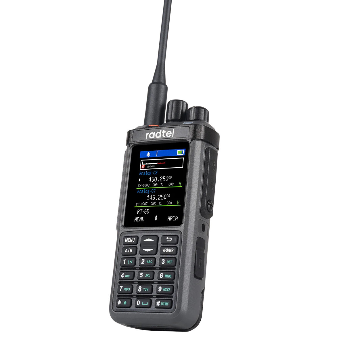 Рация Radtel RT-6D PRO, Функция VOX, 3000 мА·ч, IP54 устойчивость к ударам и влаге