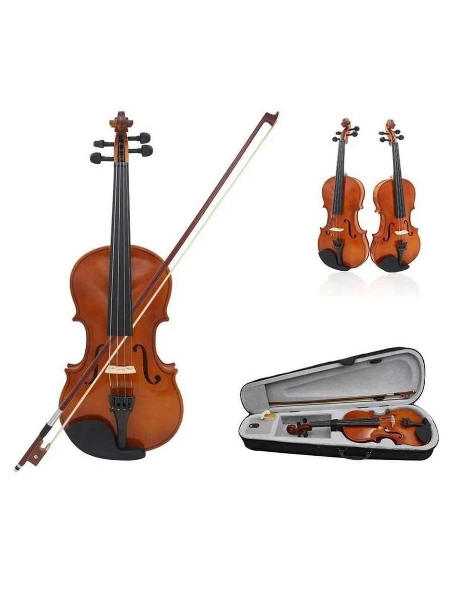 Скрипка из цельного дерева студенты, дети, начинающие, взрослые играют на скрипке 4/4jx