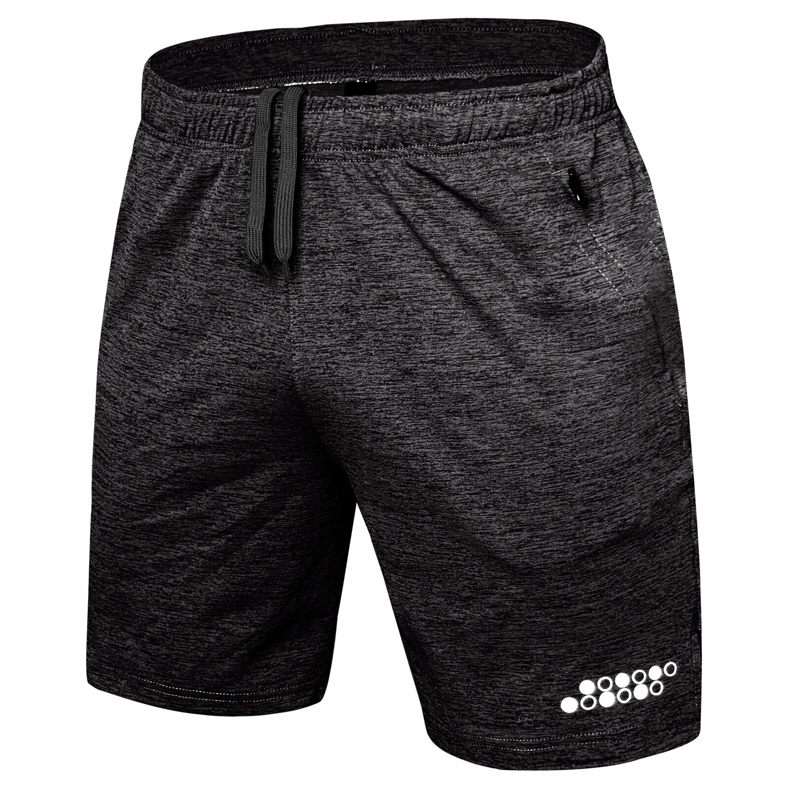 Мужские шорты для бега Gym Sports Athletic Workout Shorts с зippers карманами, материал Полиэстер, цвета Черный/Синий/Серый/Красный, размеры EU/US S/M/L/XL/XXL, количество 1 шт.