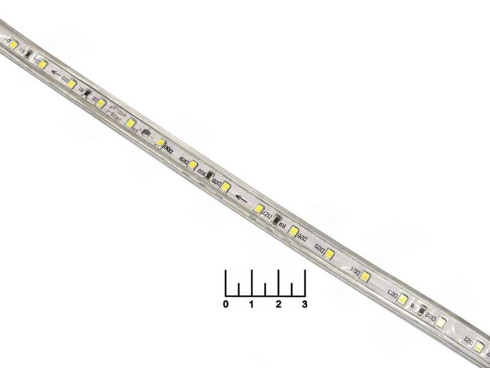 Светодиодная лента 220V желтая 1м 12*7мм водонепроницаемая 2835 4.8W S10Y05ESB