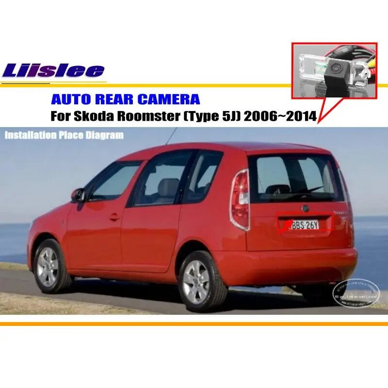 Для Skoda Roomster Type 5J 2006-2014 Автомобильная камера заднего вида Резервная камера заднего вида для парковки AUTO HD CCD CAM Комплект аксессуаров