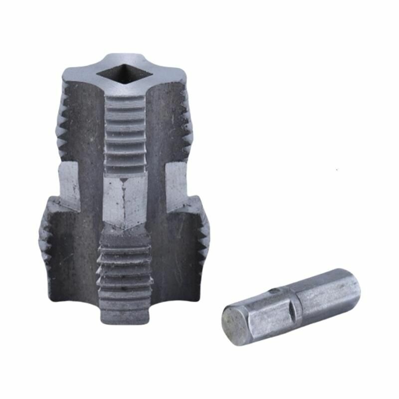 Двойная головка для нарезки внутренней резьбы в водопроводных трубах, инструмент для соединения труб, клапанов и кранов, 1 нож для открывания проволоки