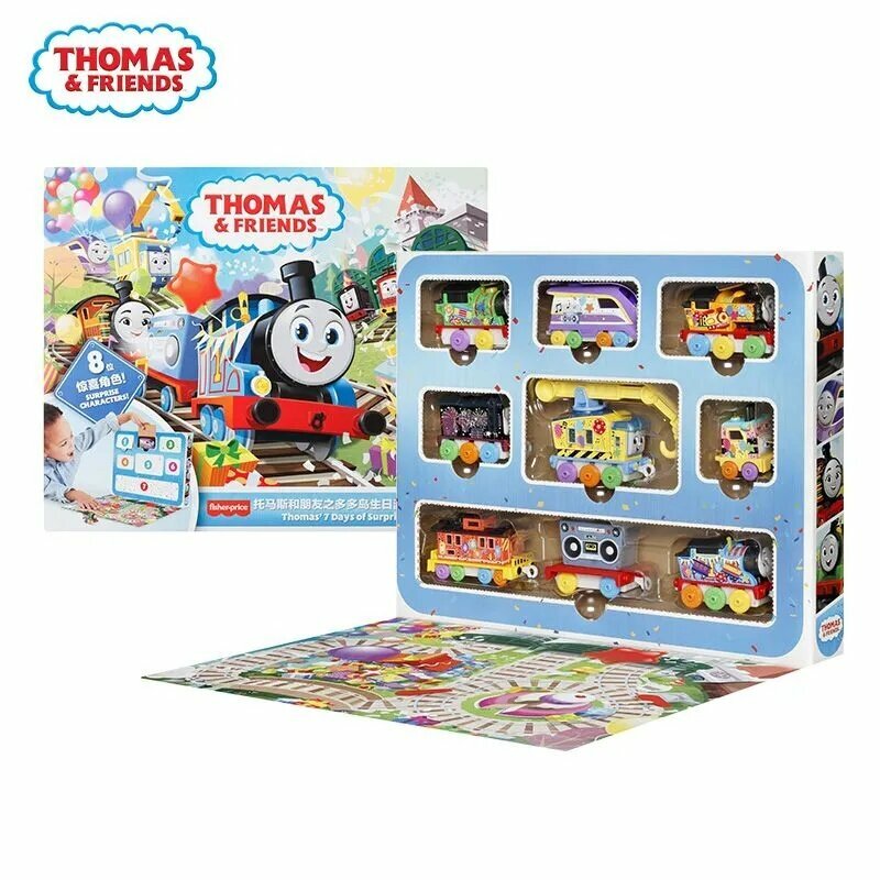 Thomas & Friends Trains Toy / 7-дневный Сюрприз От Томаса-10 Автомобилей, Отлитых Под Давлением / Игрушки-поезда Набор