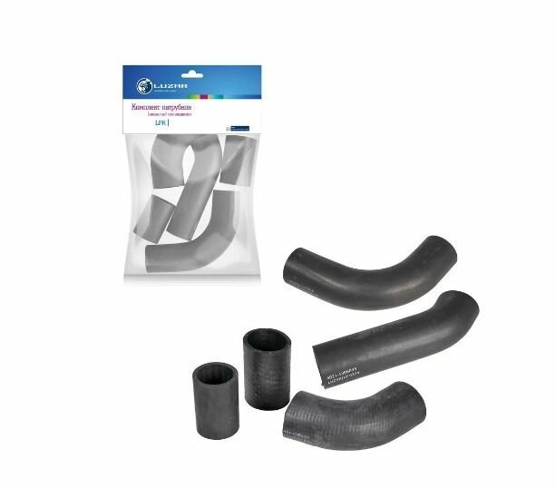 Патрубок радиатора УАЗ 3160 дв. 421, 409 (100 л. с (EPDM, 5 шт)/ Арт. LPK0360/ LUZAR