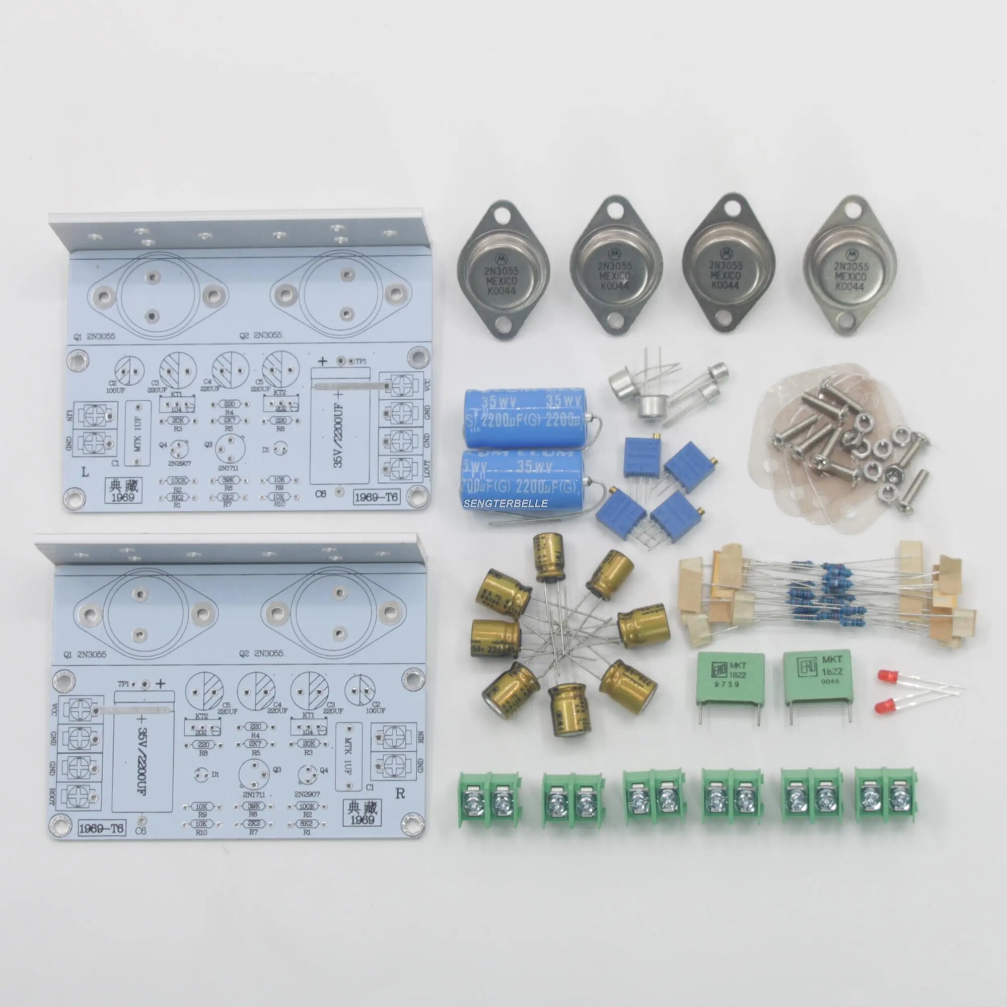 Stereo Amplifier Board Kit SENGTERBELLE JLH1969 10W+10W Diy Kit