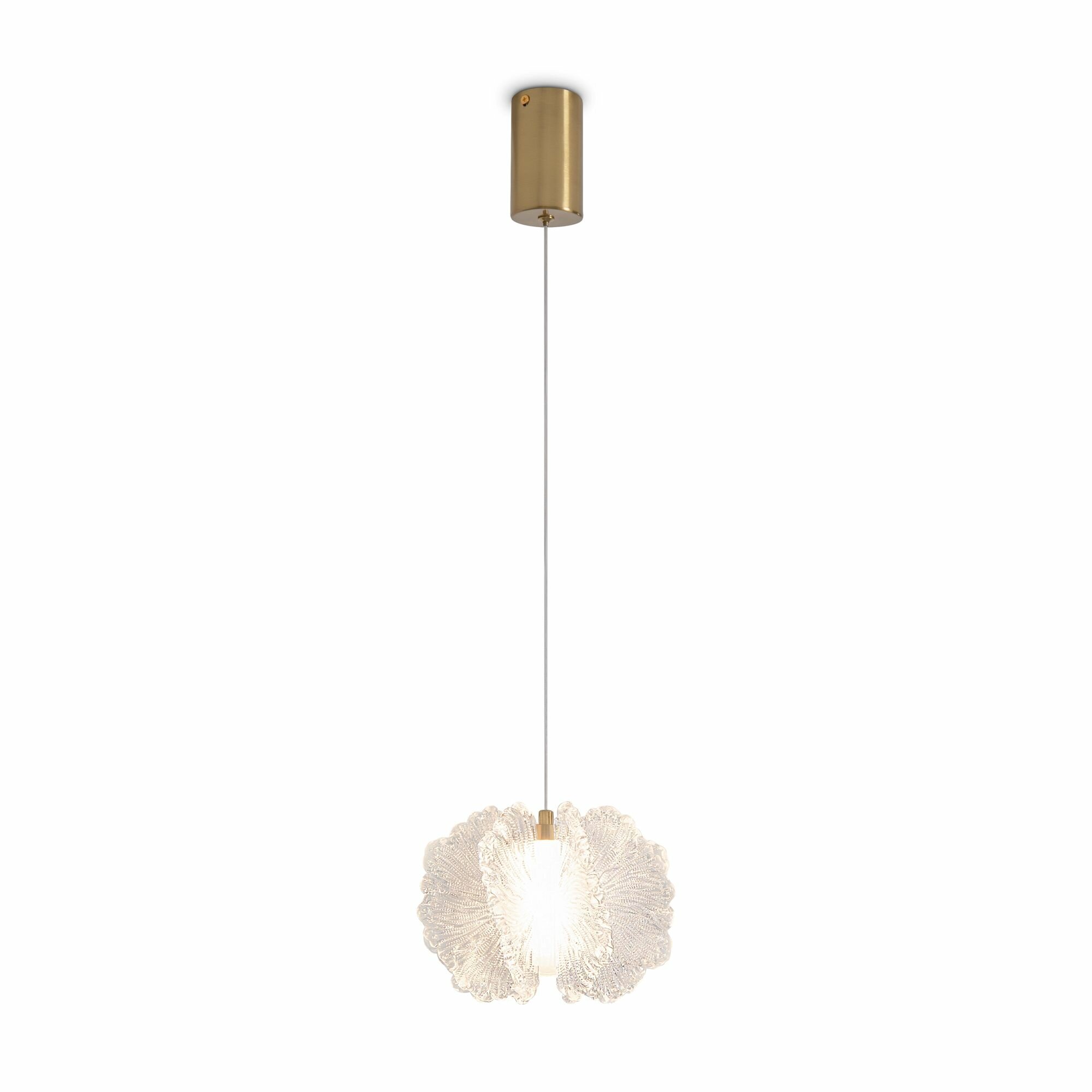 Подвесной светильник Freya Flower D200xH2000 мм LED цвет латунь, арт. FR5579PL-L8BS