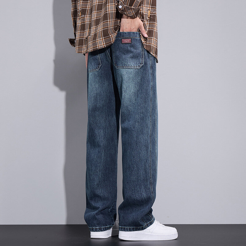 Охоты Брюки JYL Джинсы мужские широкие прямые осенние новинки широкие штаны американские хайстрит повседневные
