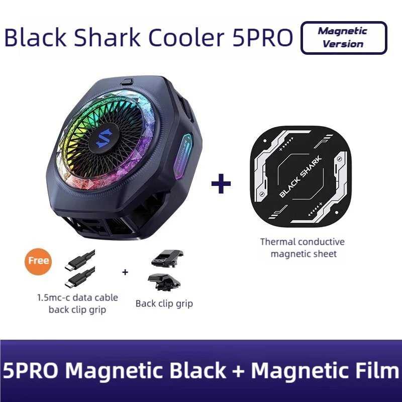 Black Shark Cooler 5PRO Magnetic Black с теплоотводящей пленкой