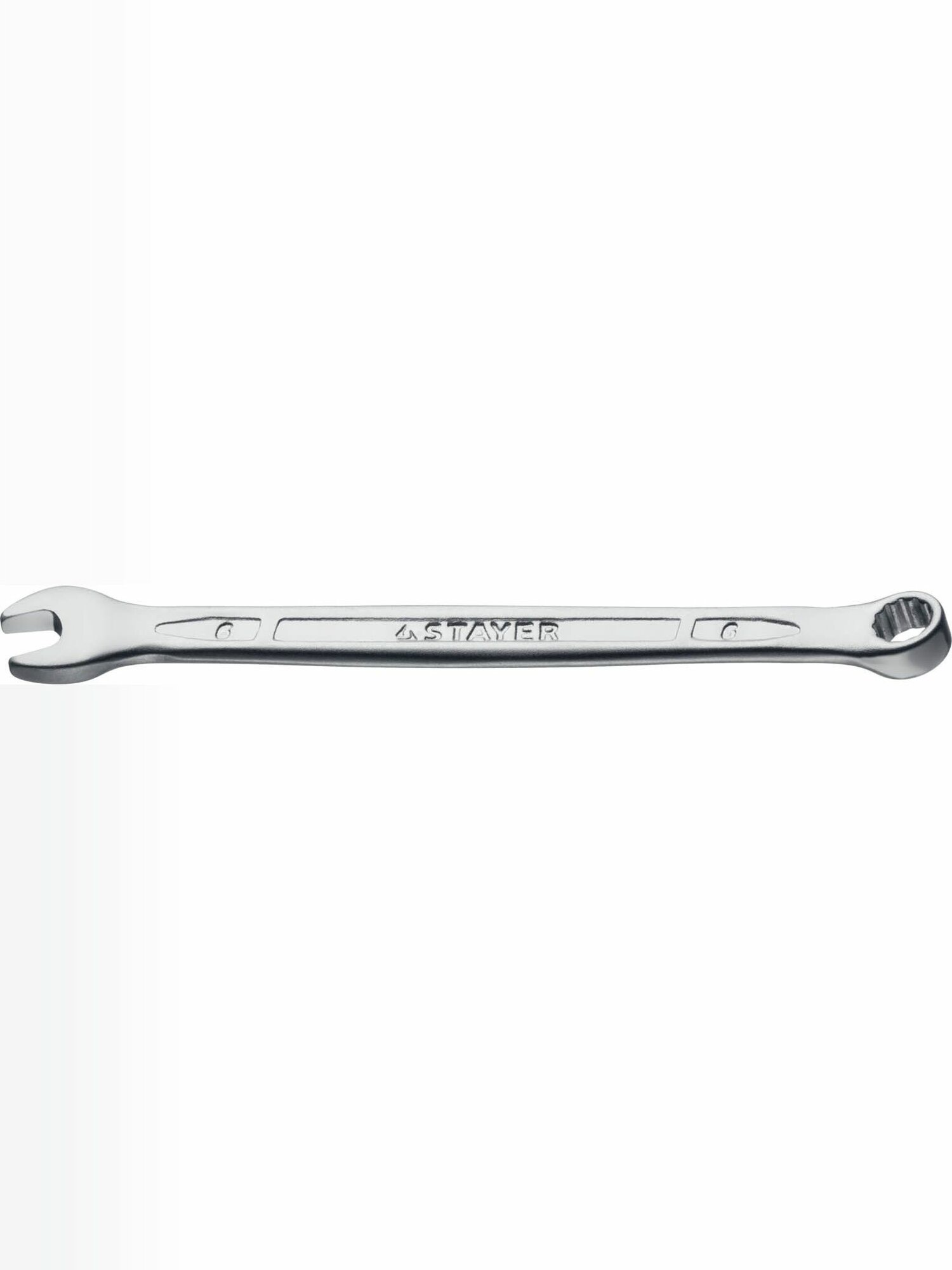 Гаечный ключ STAYER 27081-06_z01, комбинированный, Cr-V сталь, хромированное покрытие