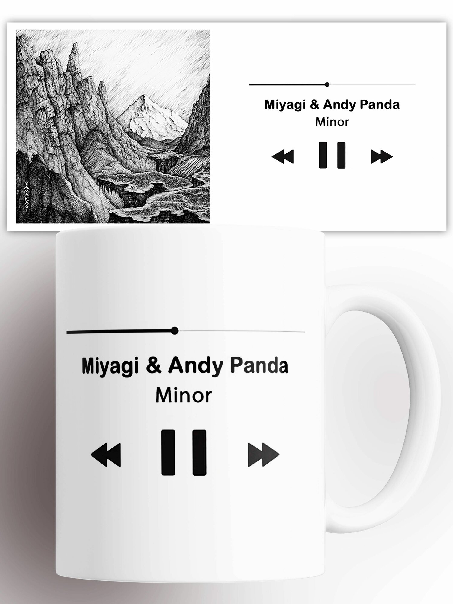 Кружка MiyaGi и Andy Panda Minor Мияги и Энди Панда Хаджиме 330 мл