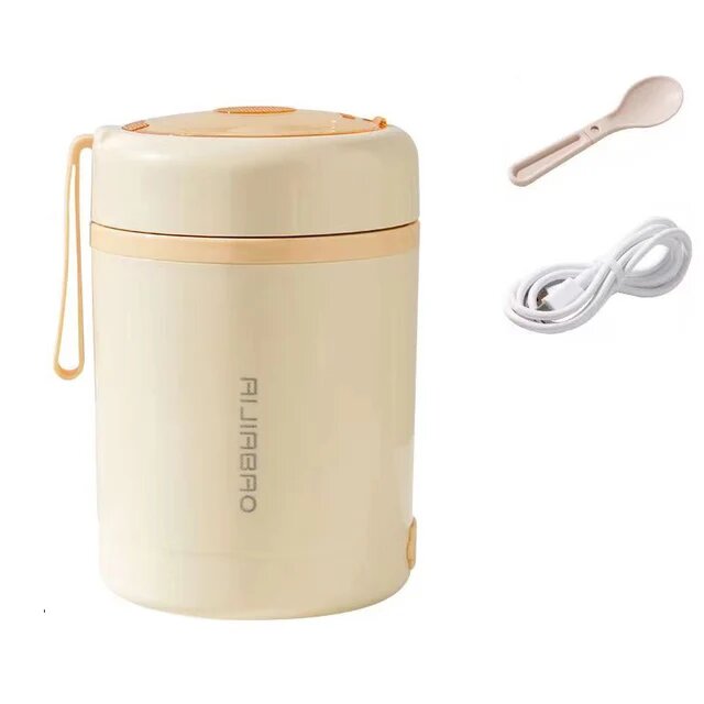Термостатическая электрическая кружка для воды с USB-подключением, герметичная, для студий, школьников, студентов, походов, молочных напитков, подогреватель для бутылок с подогревом