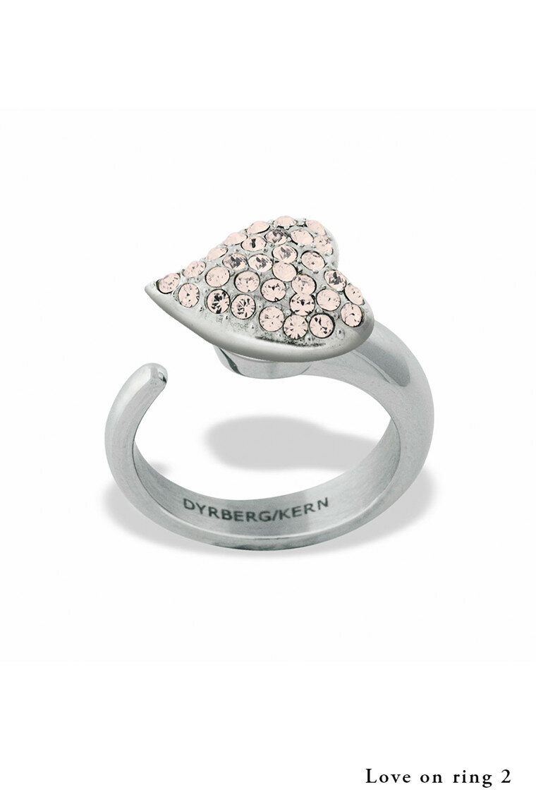 Кольцо, кристаллы Swarovski, ширина 1.2 мм, розовый — фото 1