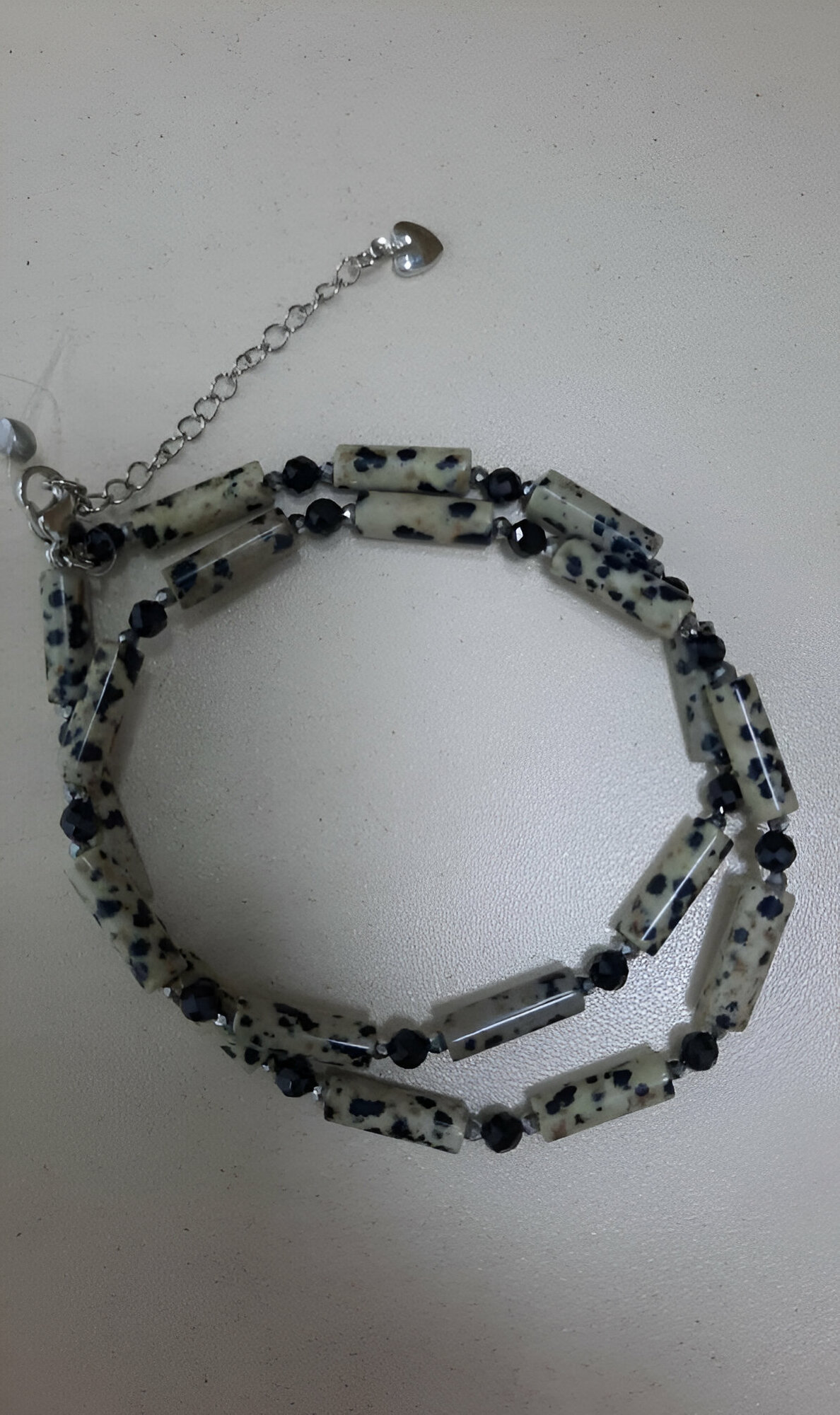 Колье, шпинель, яшма, гематит