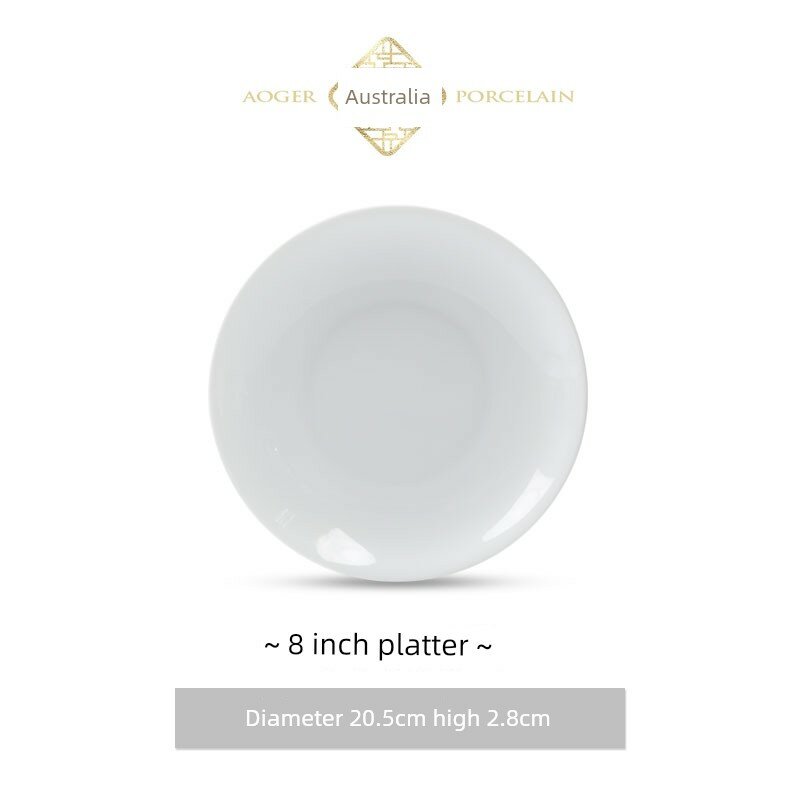 Элитные тарелки и миски с подглазурной росписью, керамические миски для еды из высококачественной белой глины из