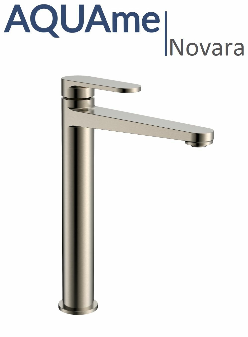 Смеситель для раковины AQUAme Novara шлифованный никель AQM6914BN