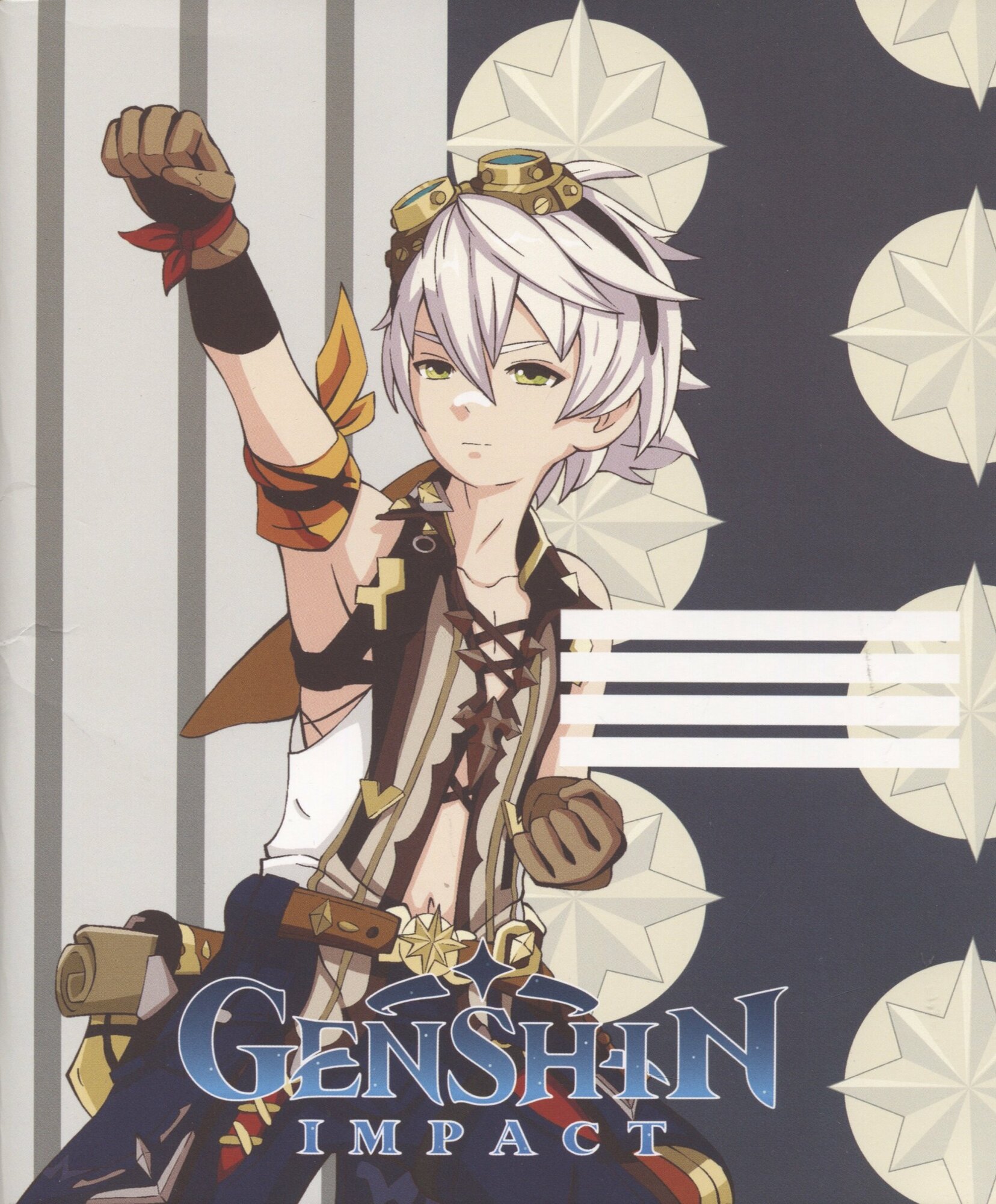 Тетрадь в клетку Genshin Impact, Bennett V2, 48 листов